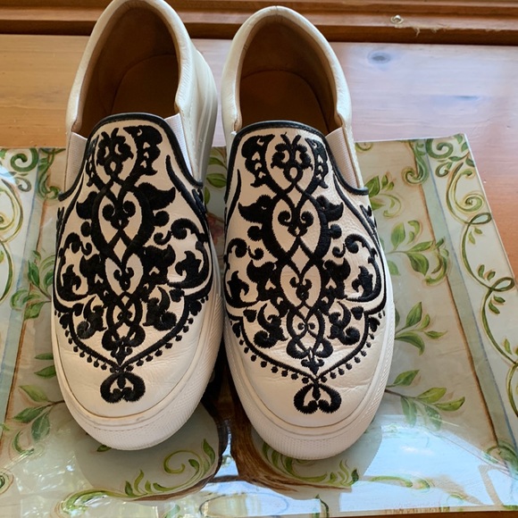 Brighton | Shoes | Brighton Embroidered Sneakers | Poshmark